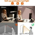 Lococo 32.7" LED Dimmable Double Head Desk Lamp, White - Walmart.com