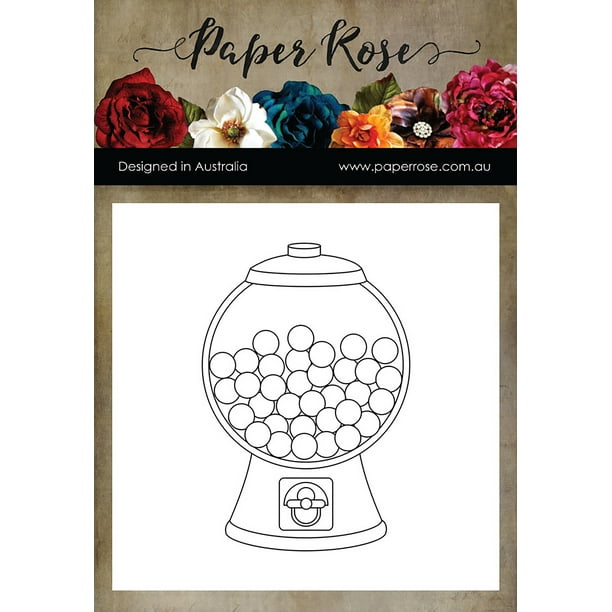 Paper Rose Cling Stamps-Gumball Machine - Walmart.com