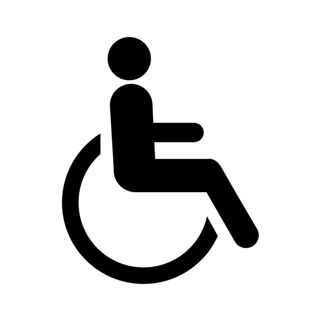 Handicap Sticker Decal Die Cut - Self Adhesive Vinyl - Weatherproof ...