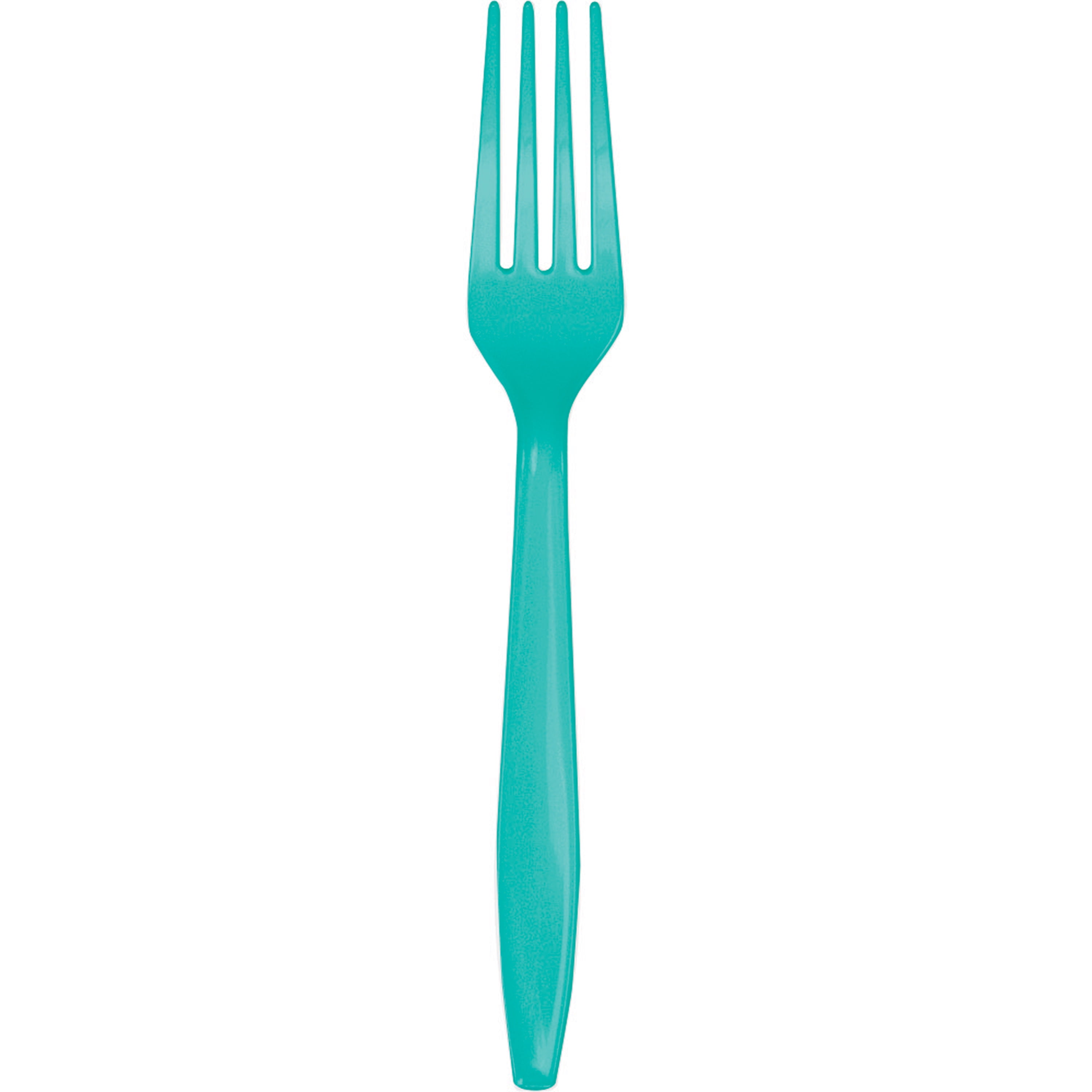 Touch of Color Teal Lagoon Plastic Forks 24 Pack - Walmart.com