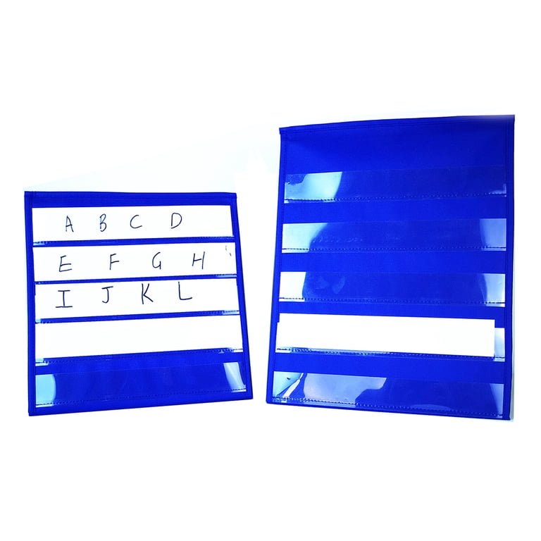 Alphabet Learning Pocket Chart 4pcs 30.5x33cm Desktop Pocket Chart Self ...