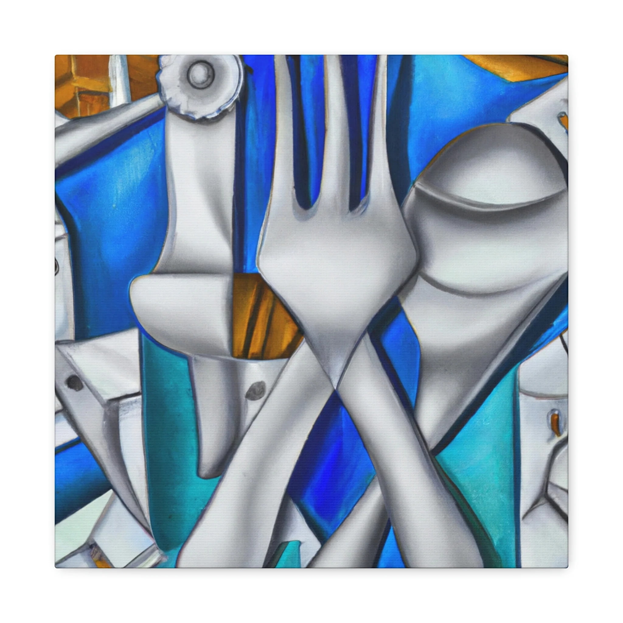 Silverware in Reflection - Canvas - Walmart.com