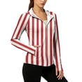 Breathable Striped Sun Shirt for Women UPF 50+ - Hooded Zip Up Rash ...