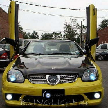 2008 2009 2010 2011 Mercedes-Benz R171 SLK 55 AMG Blue LED Foglamps Fog ...