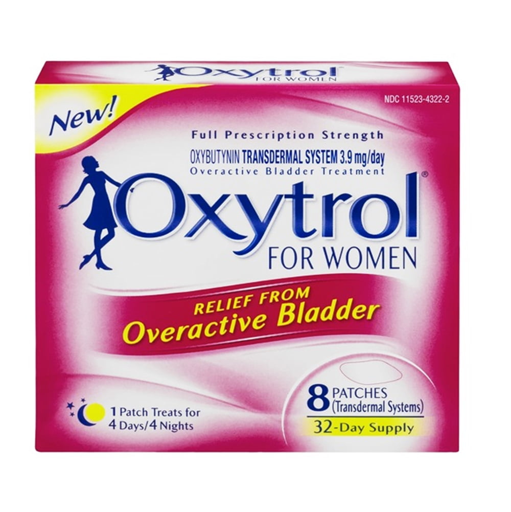 Oxytrol Women Overactive Bladder Relief Patches, 8 ct - Walmart.com ...
