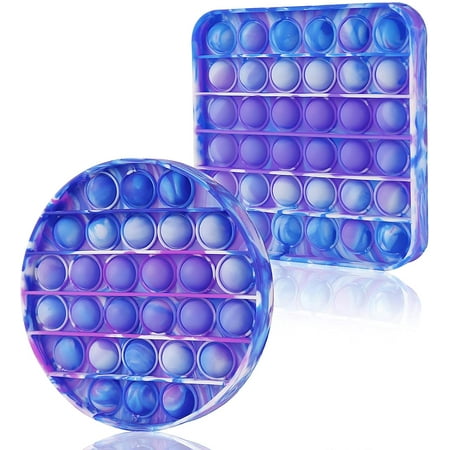 HTCM 2 Packs Bubble Sensory its Push It Fidget Pop Toy, Popper Poop ...