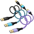 LAWONP-USB to USB Cable 10 ft, 3Pack Extra Long Double Side USB3.0 Male ...