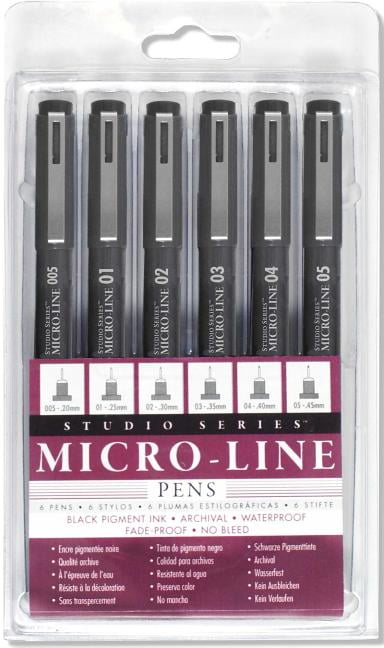 Studio Series Micro-Line Pen Set (Set of 6) - Walmart.com