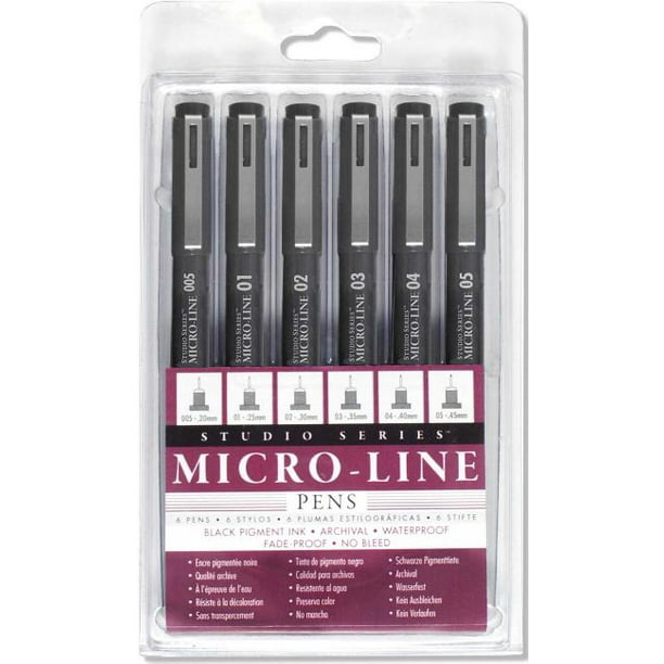 Studio Series Micro-Line Pen Set (Set of 6) - Walmart.com
