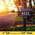 3 Inch REFLECTIVE Mailbox Numbers for Outside - 5 Complete Sets 0-9 ...