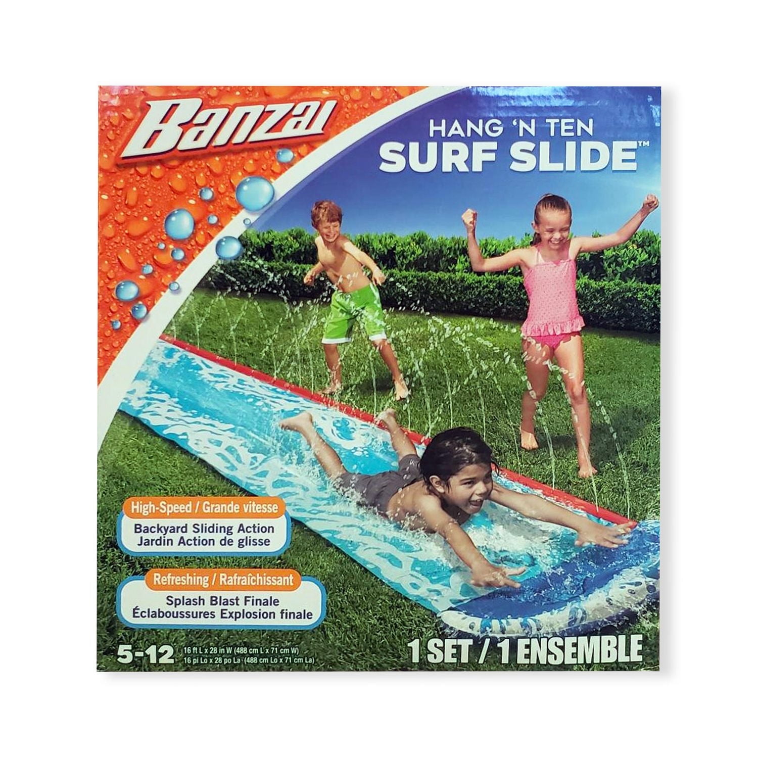 Click here for Banzai - 16l Hang N Surf Slide prices