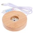 BESTYASH Light Display Base Small Lamp Base Wooden Round Pedestal For ...