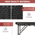 PayLessHere 4FT Folding Table with Carry Handle & Waterproof,Steel ...