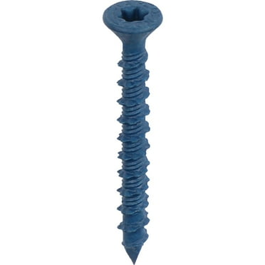 (400) Phillips Flat Head 3/16 x 1-3/4 Concrete Masonry Screw Tapcon Anchor & Bit - Walmart.com
