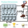 2 Pack Soccer Chocolate Molds, 22 Cavity Football Trophies, Jerseys ...