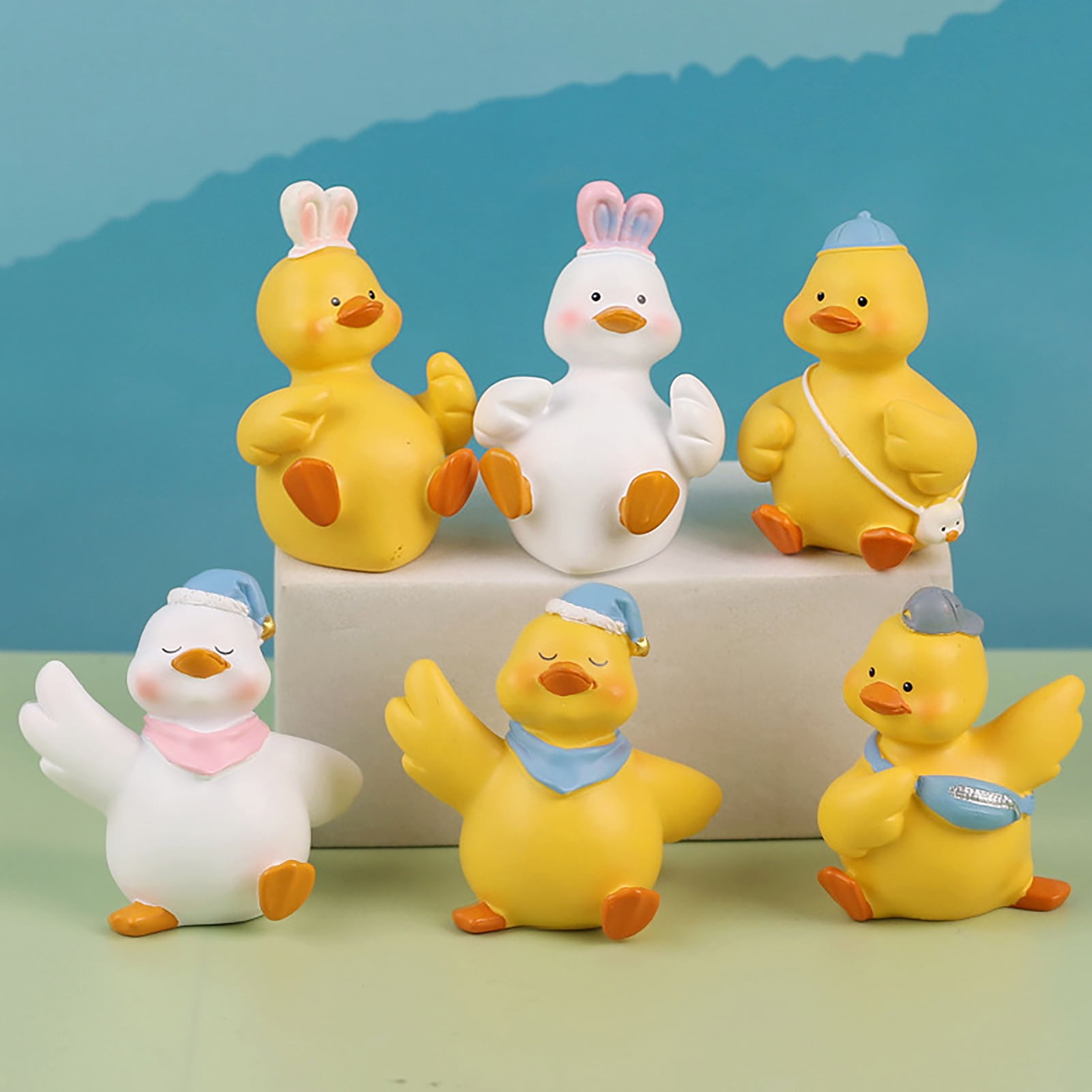Durable Cartoon Yellow Duck Figurine - Animal Figurine, Birthday Gift ...
