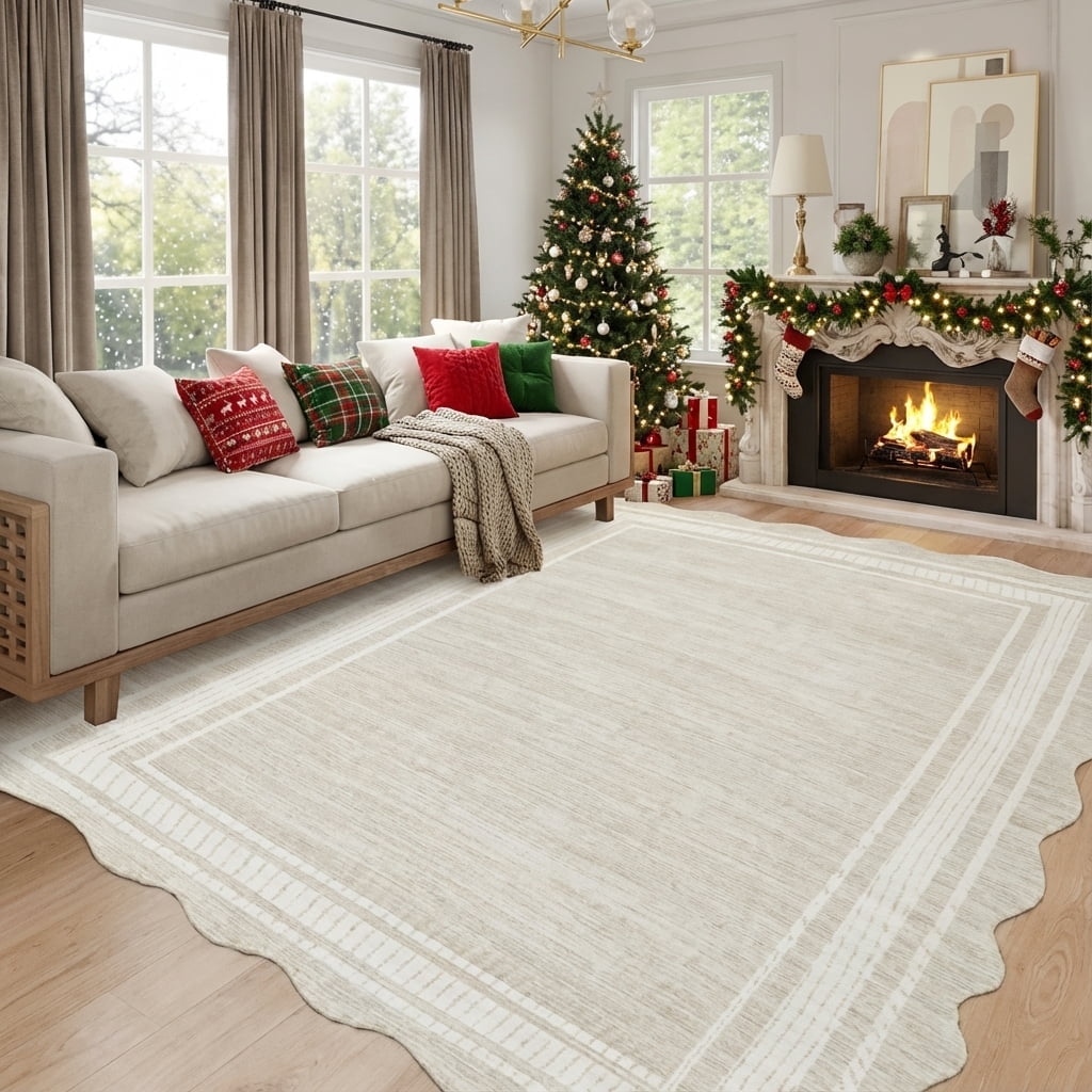 Click here for Garvee Modern Bordered Area Rugs  8x10 Abstract Ae... prices