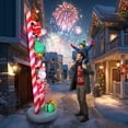 Ayieyill 10FT Christmas Inflatables Outdoor Decoration, Giant Ladder to ...