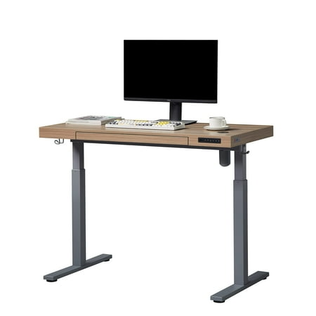 KOWO Electric Height Adjustable Standing Desk with Drawer, 48" Home ...