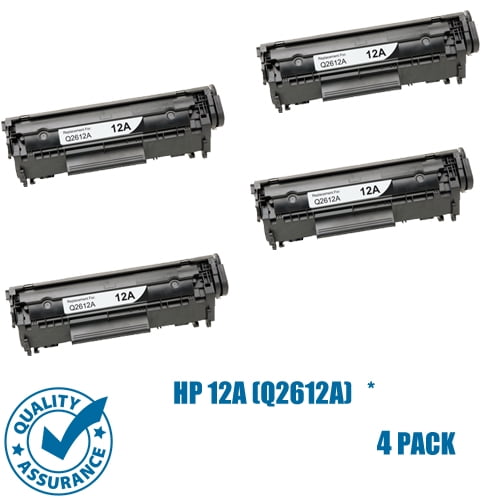 Click here for Printer Pro 4 Pack Hp 12a (Q2612) Black Toner Cart... prices