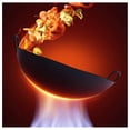 Traditional Hand Hammered Cast Iron Wok, Chef's Pot - High Capacity ...