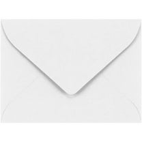 LUXPaper A1 Pointed Flap Envelopes, 3 5/8 x 5 1/8, 28 lb. Bright White ...