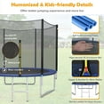 Patiojoy 8ft Trampoline with Safety Enclosure Net & Spring Pad Jumping ...