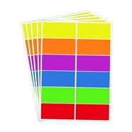 Royal Green Color Coding Labels 2x1.2 inch Rectangular Stickers in 8 ...