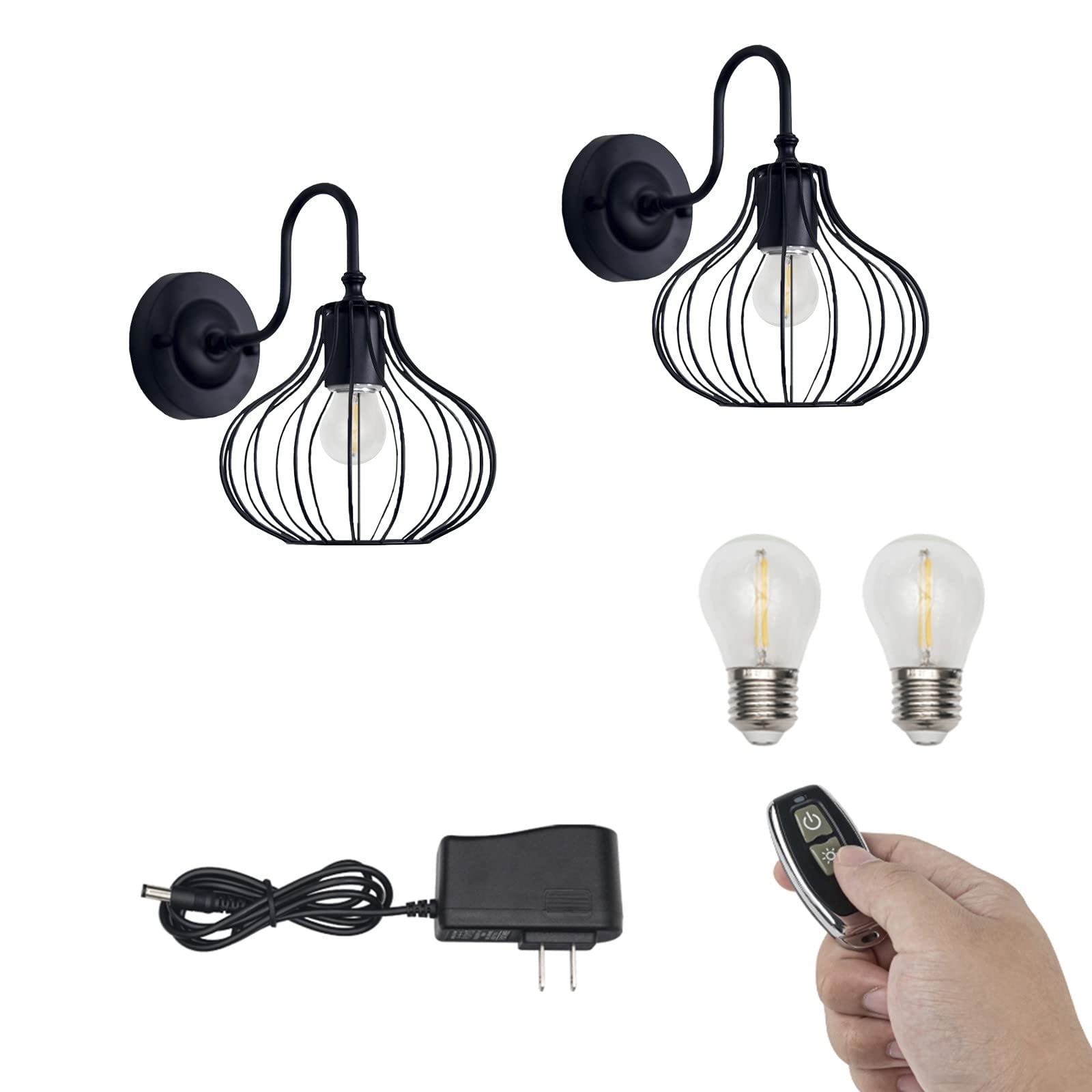 FSLiving Rechargeable Battery Run Low-Volt Safe LED Remote Control No ...