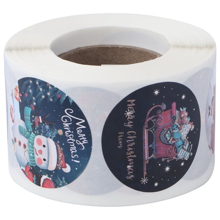 1 Roll Christmas Gift Sticker Self-adhesive Package Sticker Envelope ...