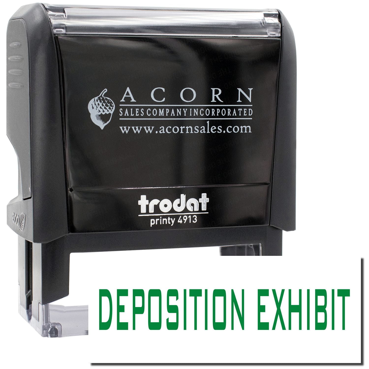 Large Self-Inking Deposition Exhibit Stamp, Trodat Printy 4913, Press ...