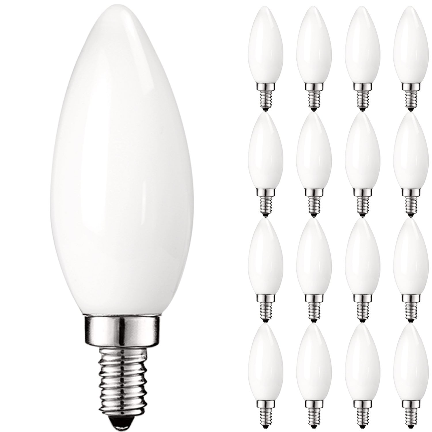 Luxrite LED Chandelier Light Bulbs, E12 Led Bulb Dimmable, 40 Watt ... Luxrite LED Chandelier Light Bulbs, E12 Led Bulb Dimmable, 40 Watt ...