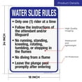 Indiana Water Slide Rules Sign, Complies With State Of Indiana Pool ...