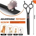 7.5" Scissor - Professional Thinning Shear with 37 Stainless Blender ...