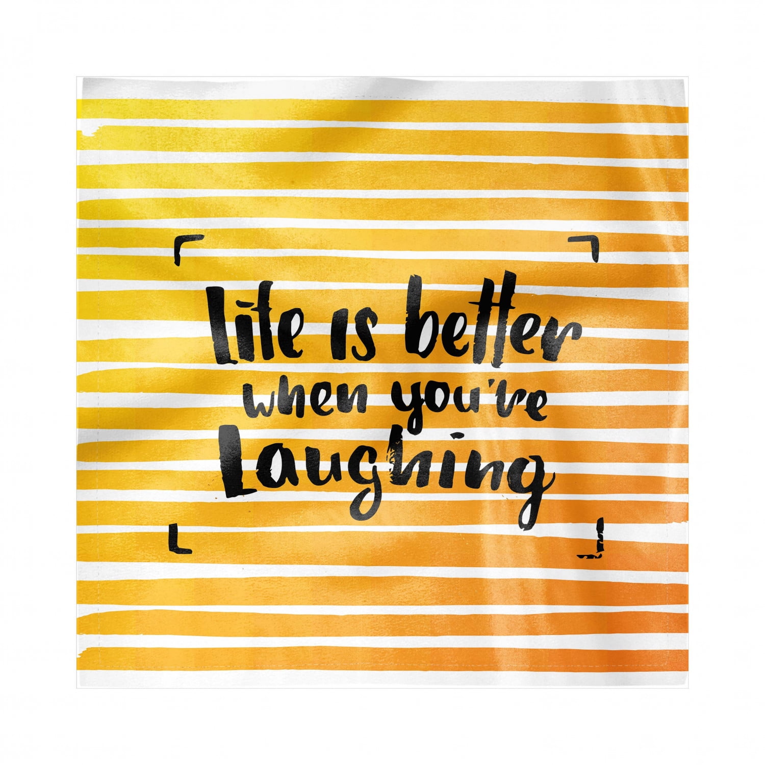 Saying Decorative Satin Napkins Set of 4, Life is Better When You are ...