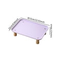 Fzaqwen Raised Pet Feeder Stand Pet Food Feeding Station Cat Bowl Stand ...