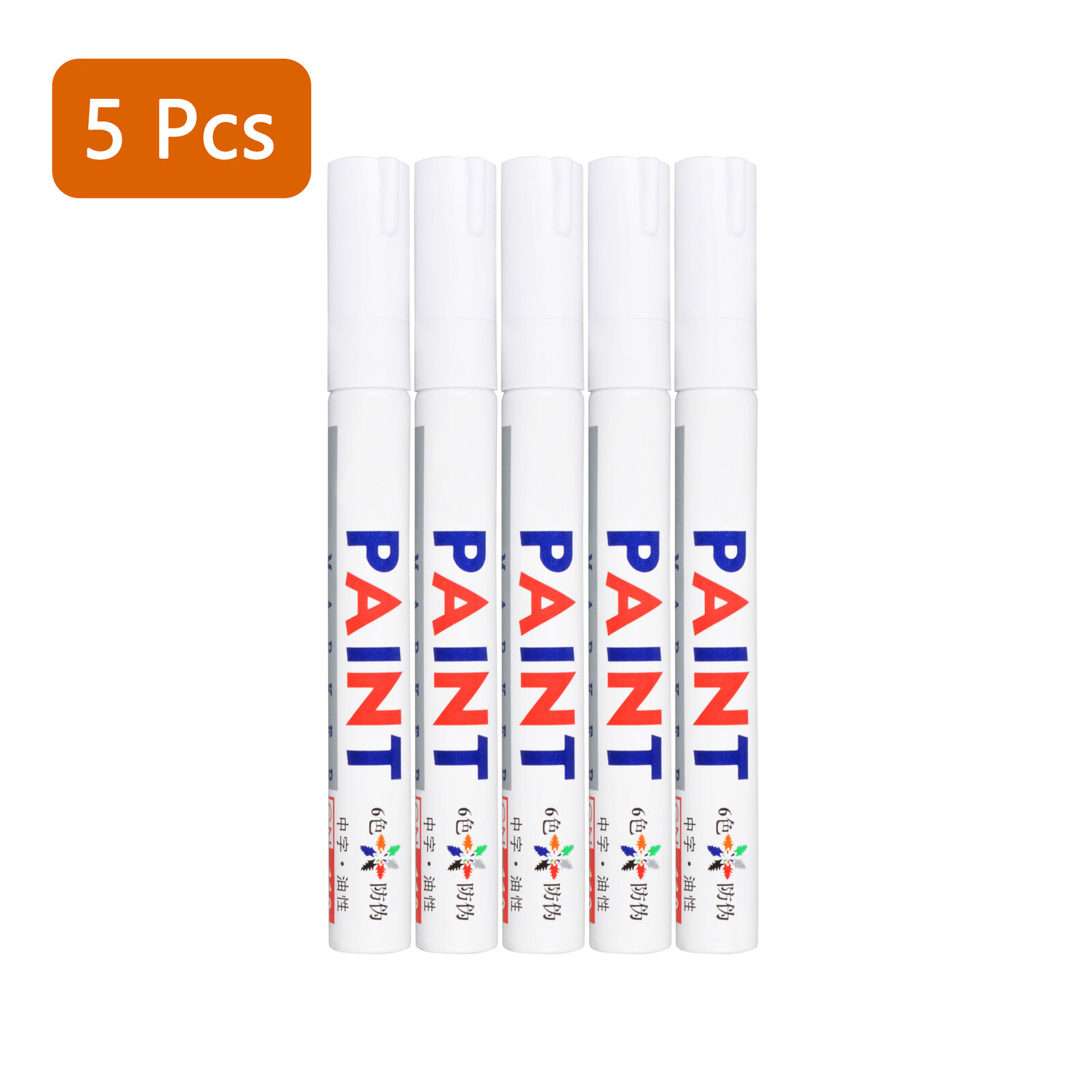 Paint Pens White Marker 5 Pack, Acrylic White Permanent Marker,White ...