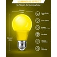 2 Pack A15 LED Yellow Bug Light Bulbs for Outdoor, 40Watt Equivalent ...