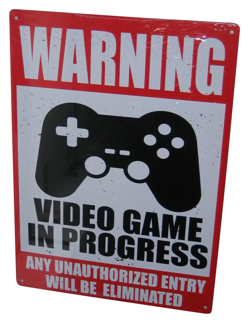 Warning Video Game In Progress No Unauthorized Entry 8x12-Inch Kalan ...