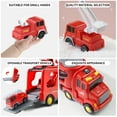 Friction Powered Preschool Fire Truck Playset with Small Cars ...
