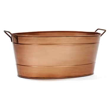 Large Oval Galvanized Steel Tub - Galvanized Steel - Walmart.com