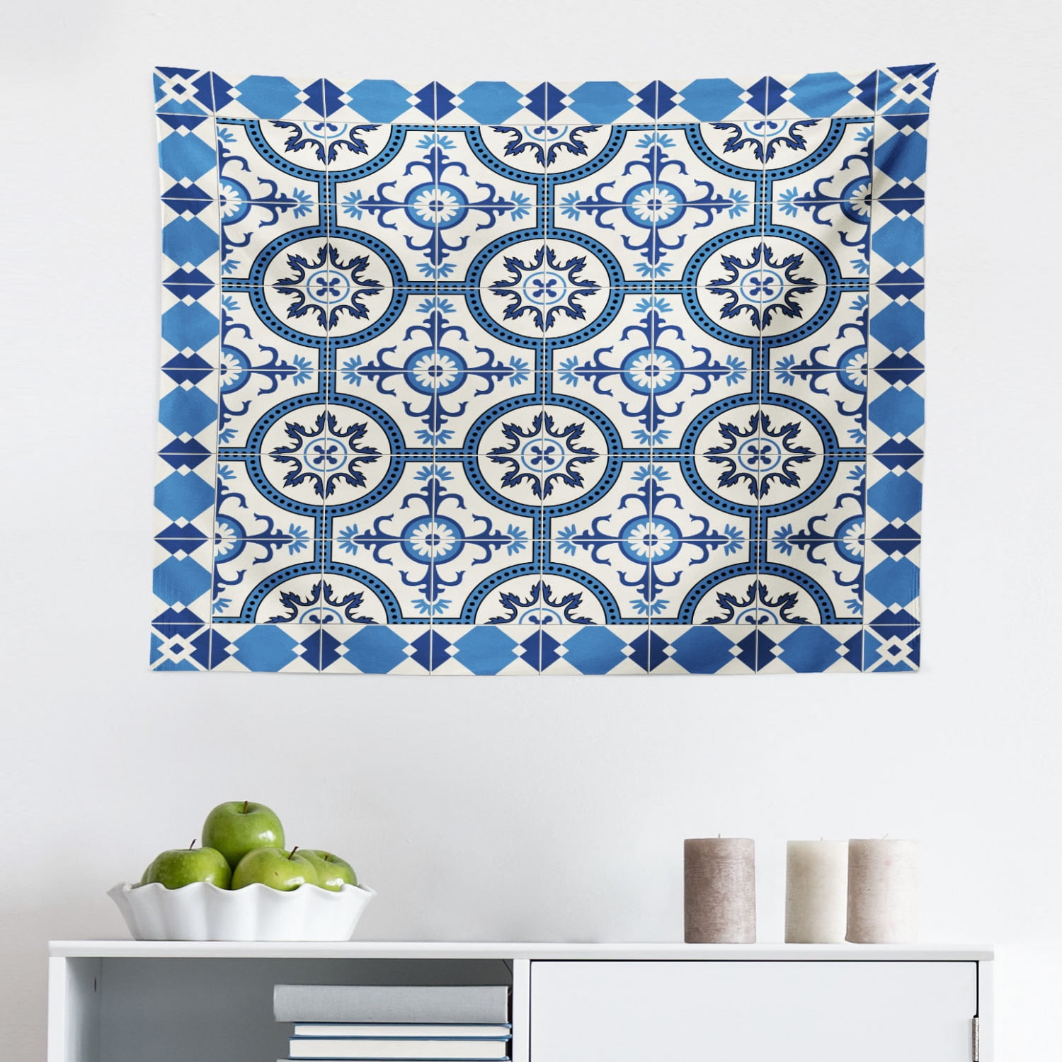 Moroccan Tapestry, Old Ottoman Style Inspired Mix of Moroccan Tiles in ...