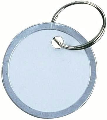 Metal Rim Key Tags, 1-1/4 Inches in Diameter, 50 per Pack (BB-133 ...