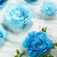 BalsaCircle 6pc Large Floral Decor: 7", 9", 11" Turquoise Tissue Paper ...