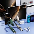 4 in 1 USB C Keychain Charger Cable, Portable 4 in 1 Digital Display ...