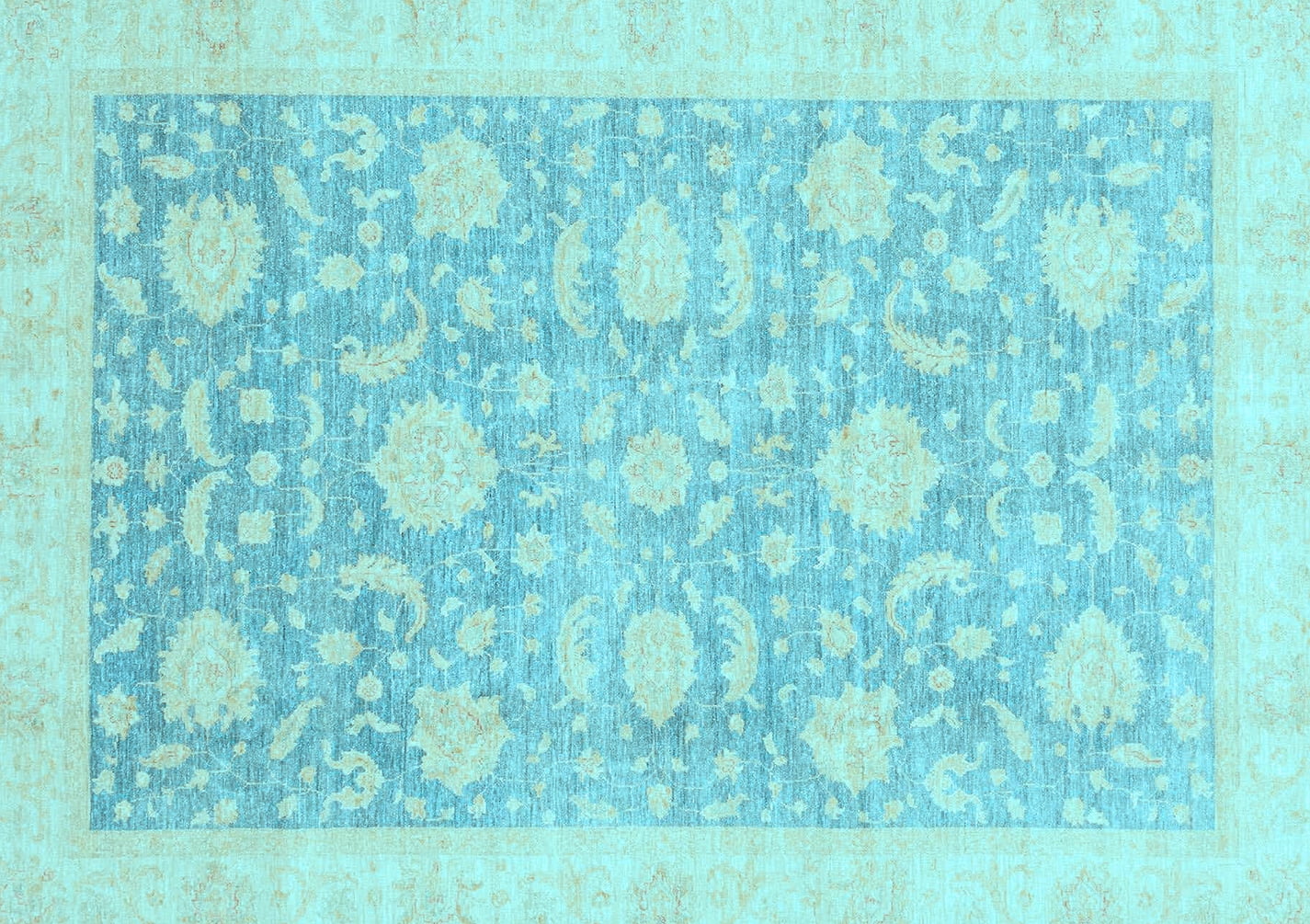 Ahgly Company Indoor Rectangle Oriental Light Blue Traditional Area ...