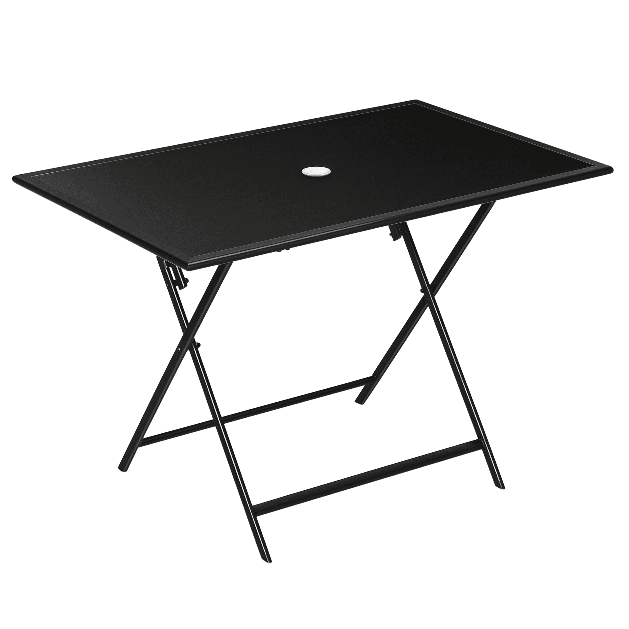 Click here for Outsunny Foldable Outdoor Dining Table With Umbrel... prices
