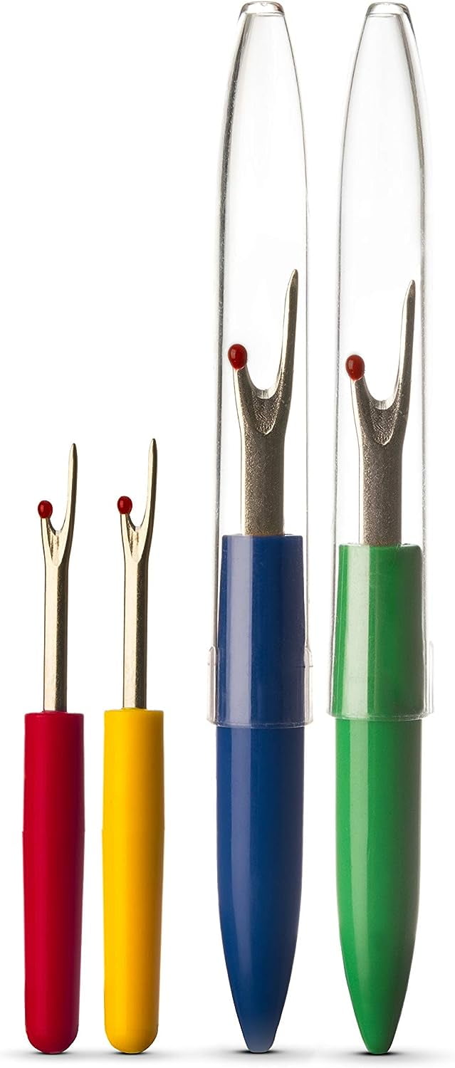 Seam Ripper/Stitch Unpicker Four Pack, Two Sizes. Tool for Hemlines ...