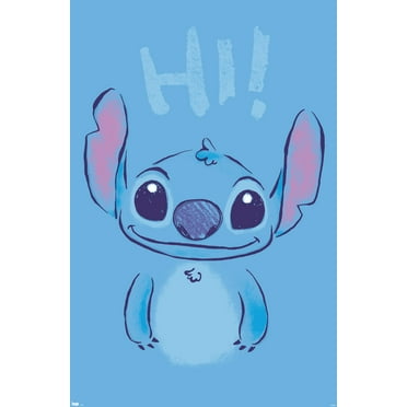 Disney Lilo And Stitch - Slobber Hi Wall Poster, 22.375" x 34", Framed ...