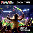 Party City 14 Inch Glow Sticks Foam, Bright Multi-Color LED Lights, 3 ...